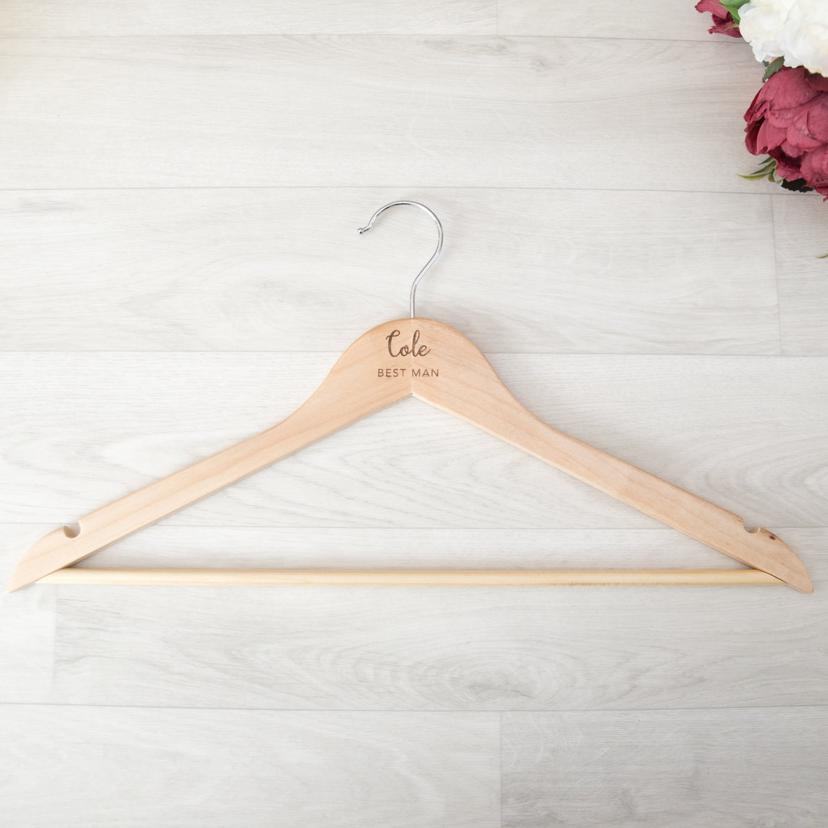 Custom Engraved Coat Hanger - Wedding – Uniquely You NZ