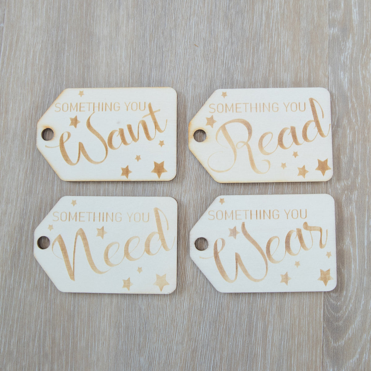 Want, Need, Wear, Read Gift tags – Uniquely You NZ